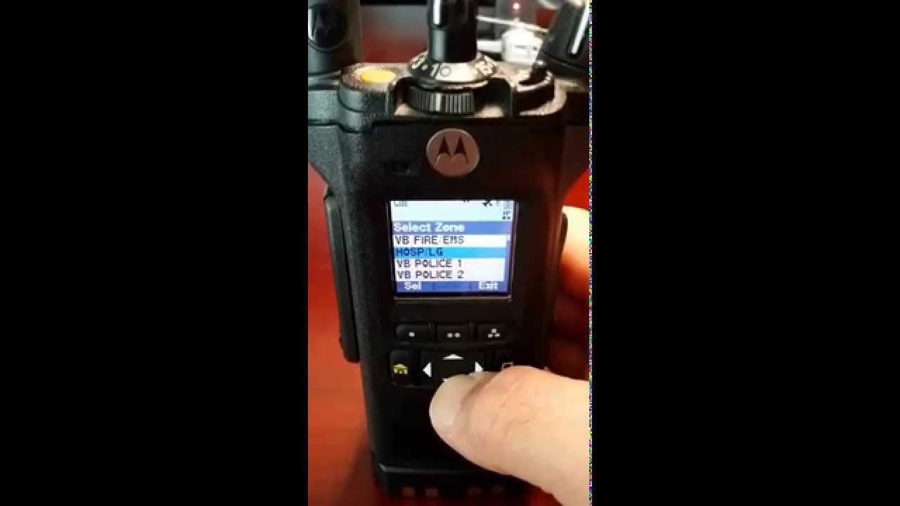 Motorola APX6000 Zone Switching - YouTube