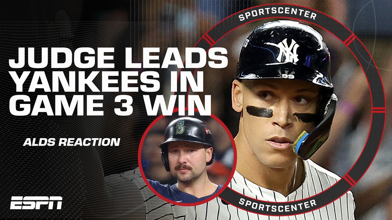 ALDS GAME 3 REACTION ⚾️ Yankees avoid sweep vs. Blue Jays & Mariners ...