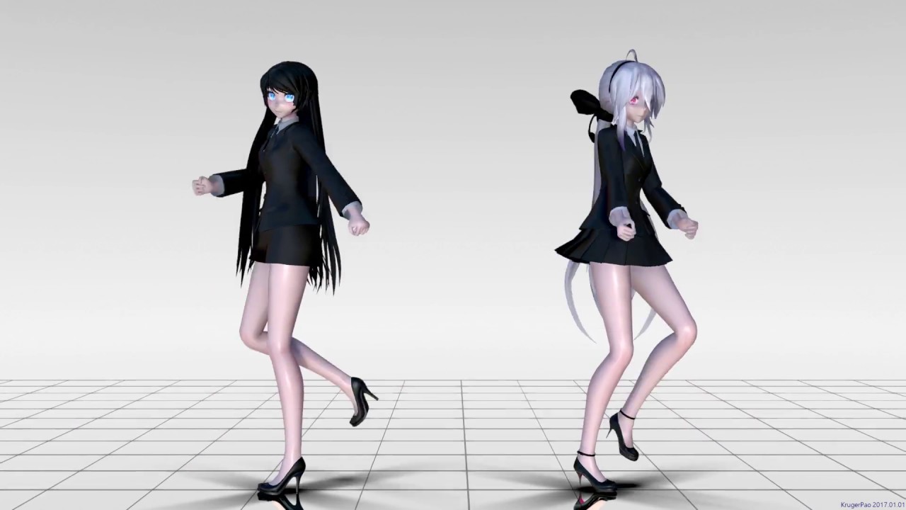[MMD Karaoke]1701 TDA Uniform Haku &Yoru Hot Dance Drop Pop Candy [DL ...