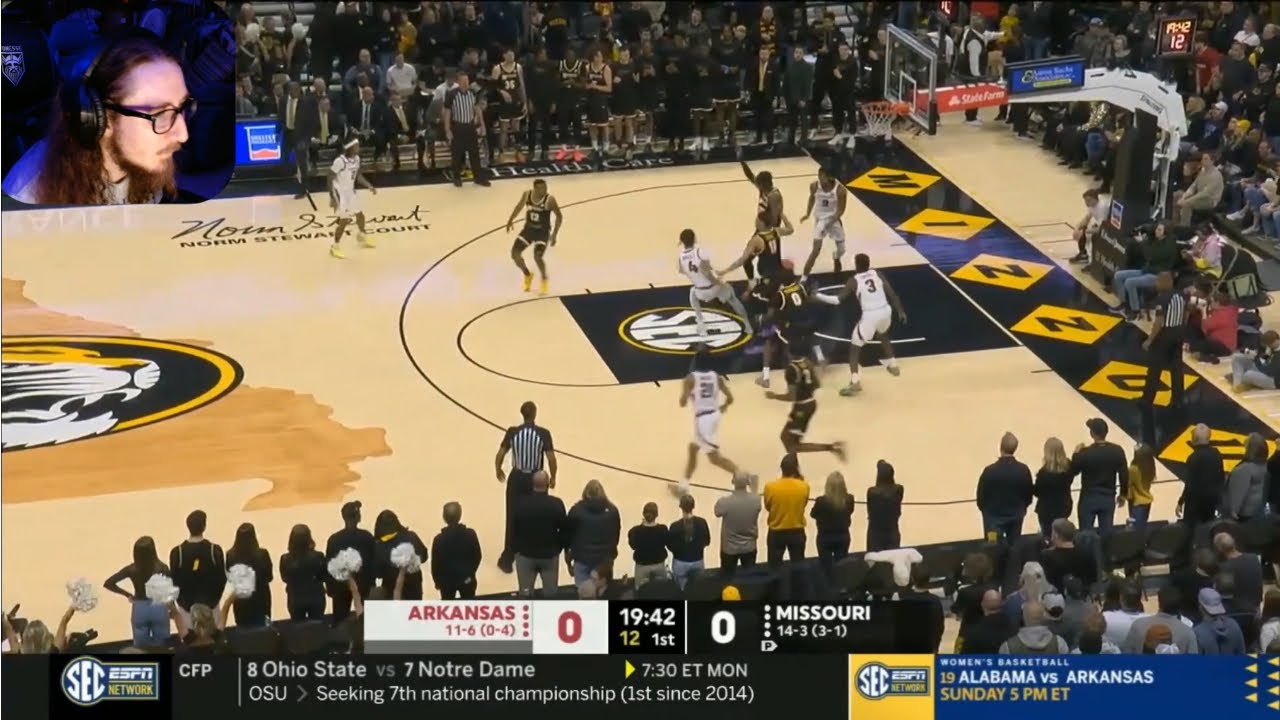 REACTING TO Arkansas vs Missouri Basketball Game Highlights - 2025 ...