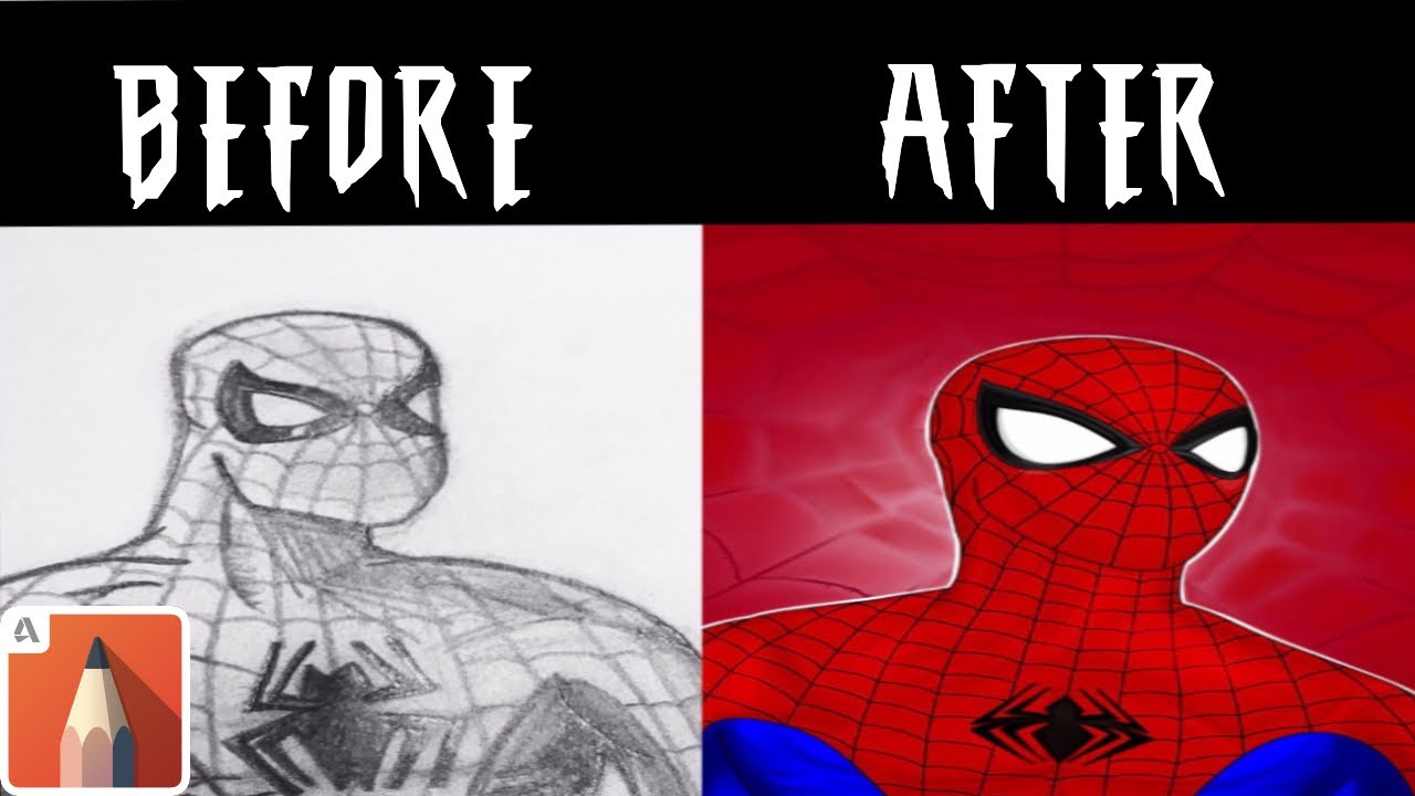 REDRAWING MY OLD ART! 【 SpeedPaint 】Spider-Man ~ Lofi Chill - YouTube