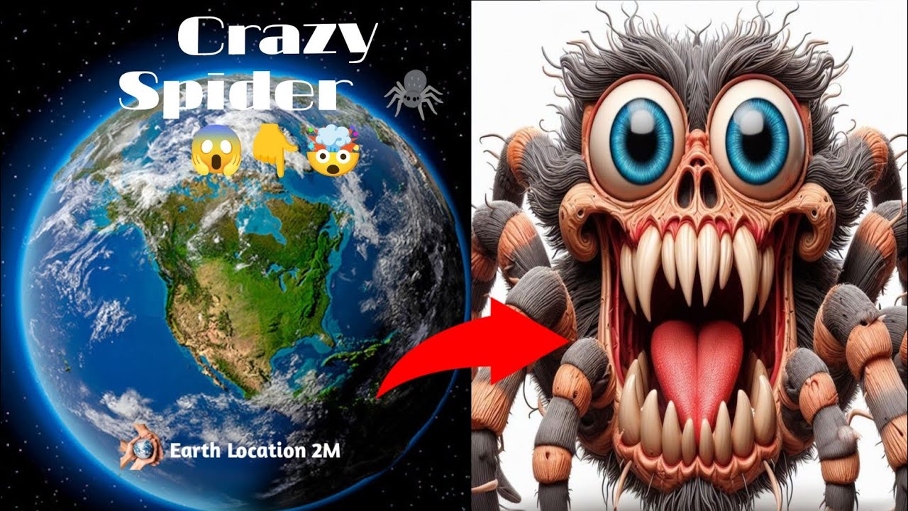Real Crazy Spider 🤯👇😱 on google map and google earth 🌎 #earthlocation2m ...