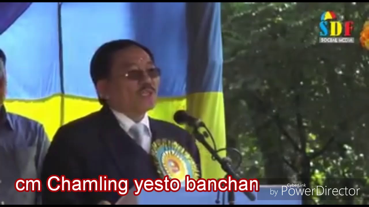 Powerful speech by CM Dr PK chamling|| sdf,skm,bjp,ps goley,pk chamling ...