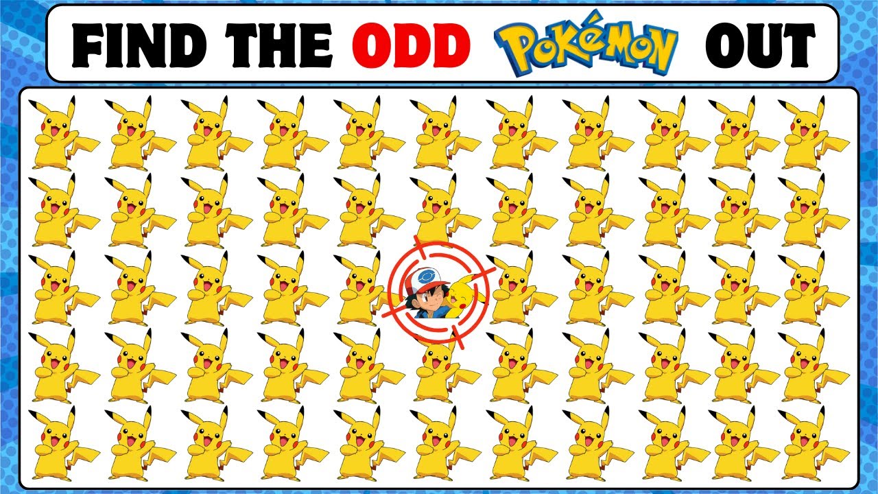 Find the Odd One Out | POKEMON Edition | Easy, Medium, and Hard Levels ...