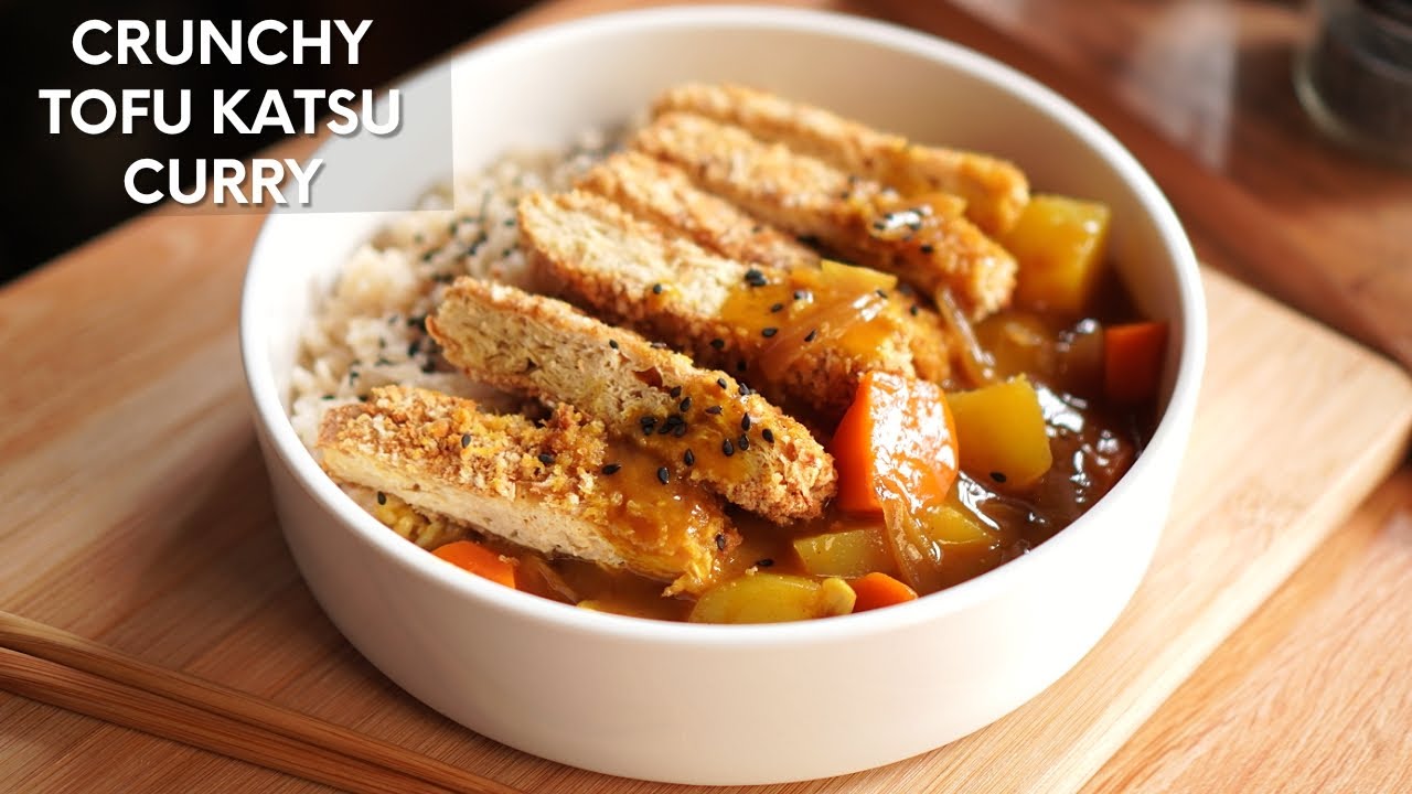 Crunchy Tofu Katsu Curry Recipe | Tasty and Crunchy Tofu Recipe - YouTube