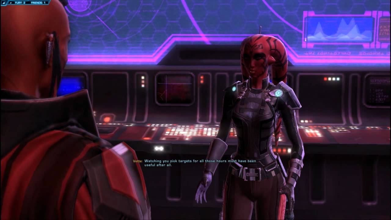 SWTOR Sith Warrior Companions: Vette - Shooting the Breeze - YouTube