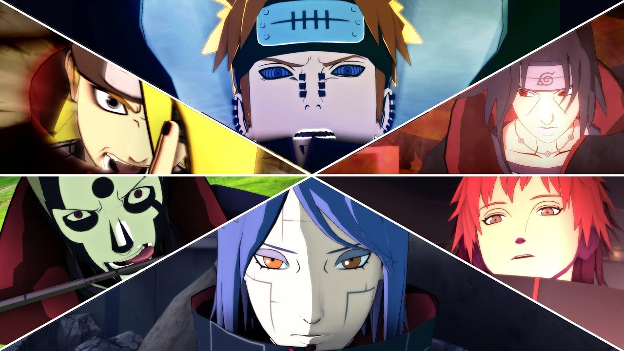 The Akatsuki Members All Ultimate & Team Jutsu's (Enhanced Graphics ...