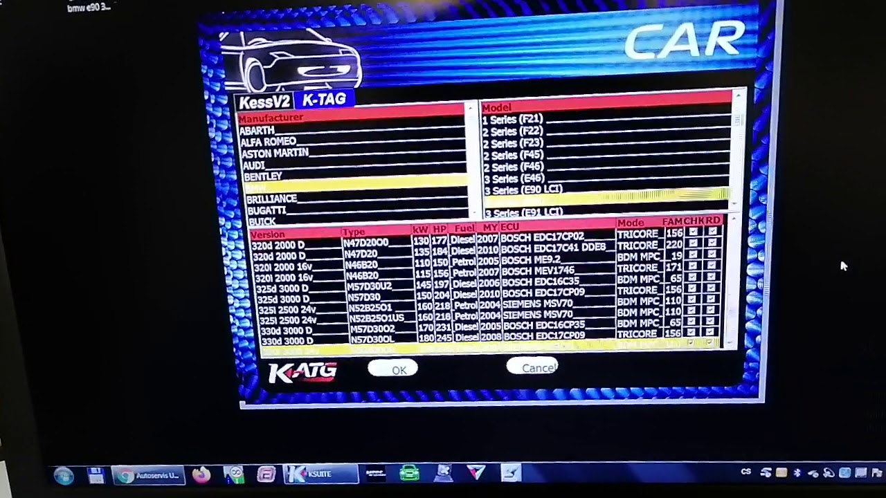 BMW e90 330i ECU MSV70 writing chiptuning stage 1 sw with K-TAG - YouTube