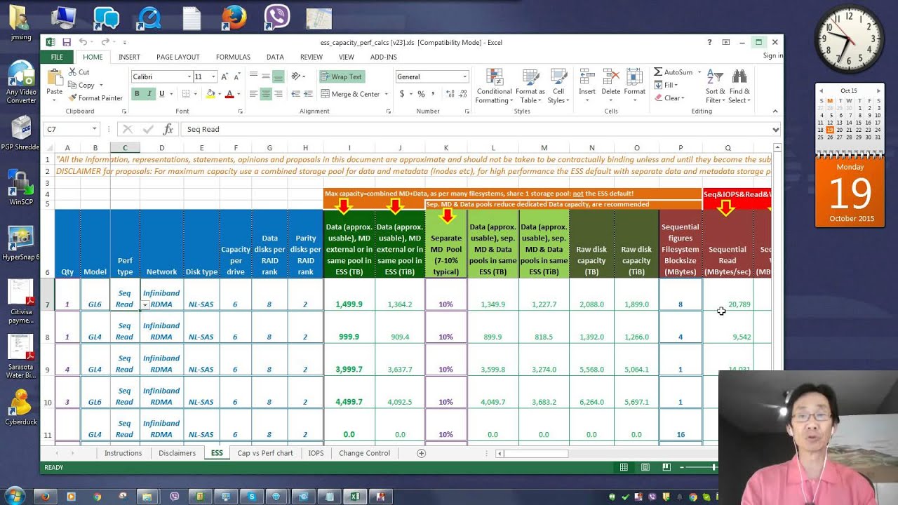3 minute video Overview Using ESS Performance Sizing Spreadsheet - YouTube