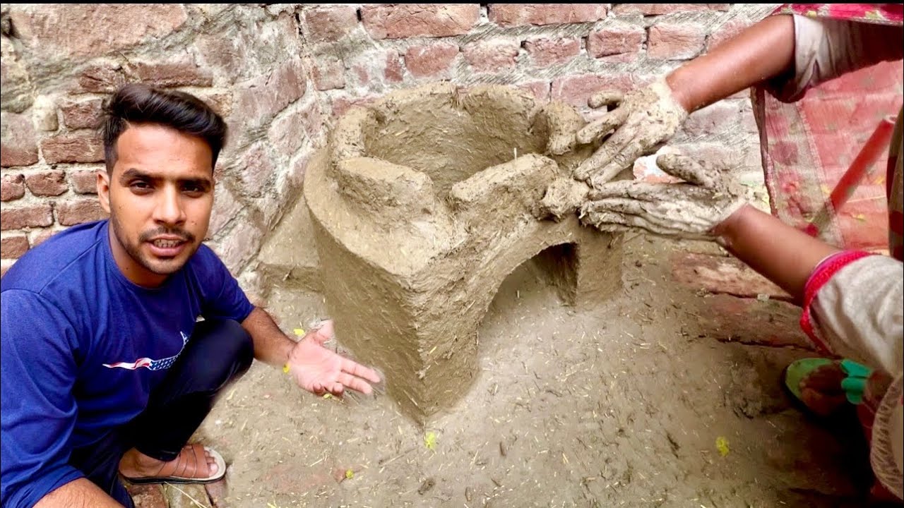 How To Build Firewood 🪵 Stove | Matti Ka Chulha | Primitive Technology ...