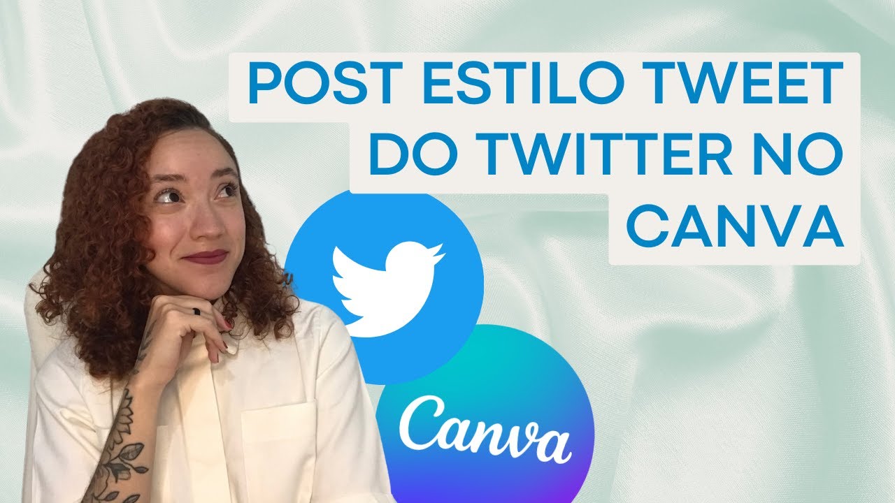 Como fazer post estilo TWEET do TWITTER no canva | Débora Meireles ...
