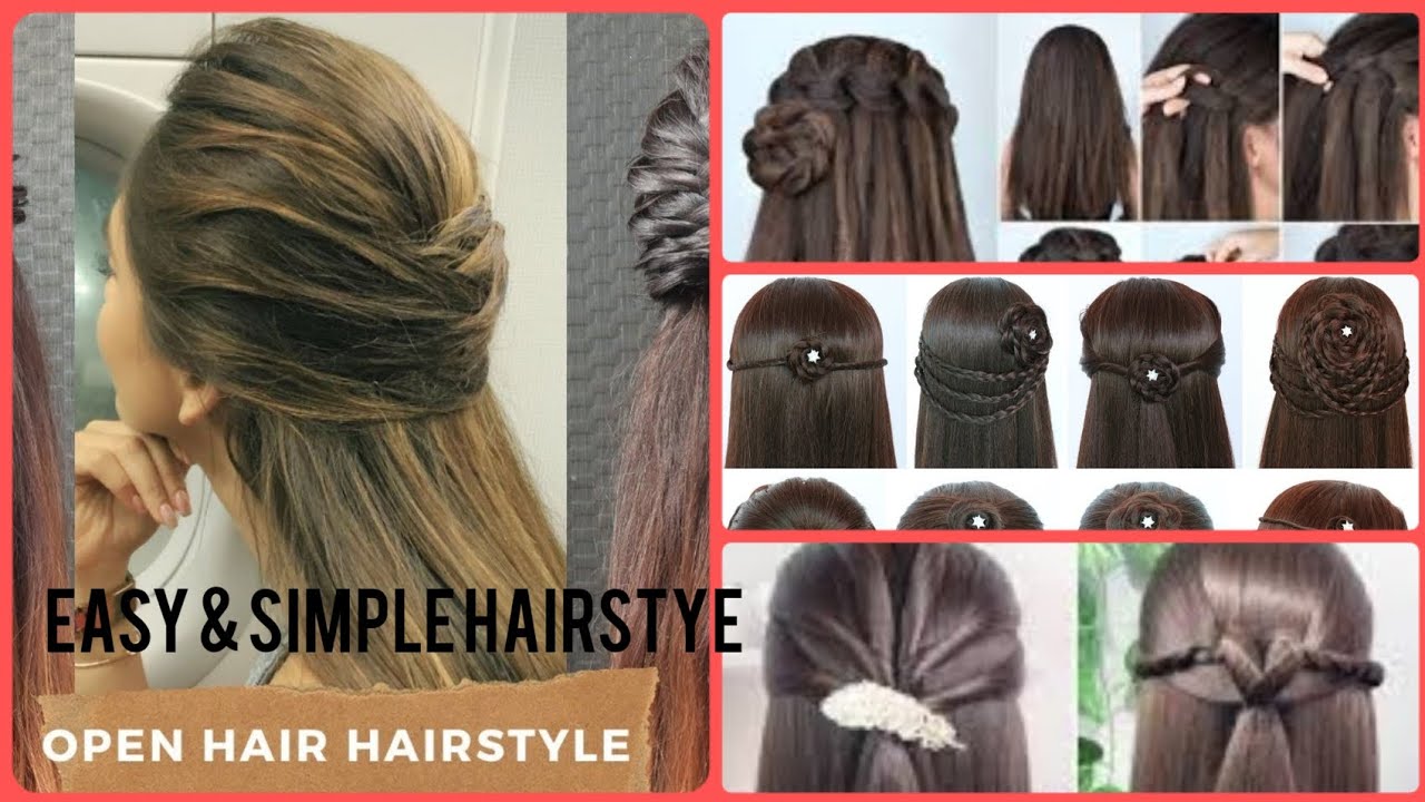 Easy &Simple hairstye || Open hair hairstyle - YouTube