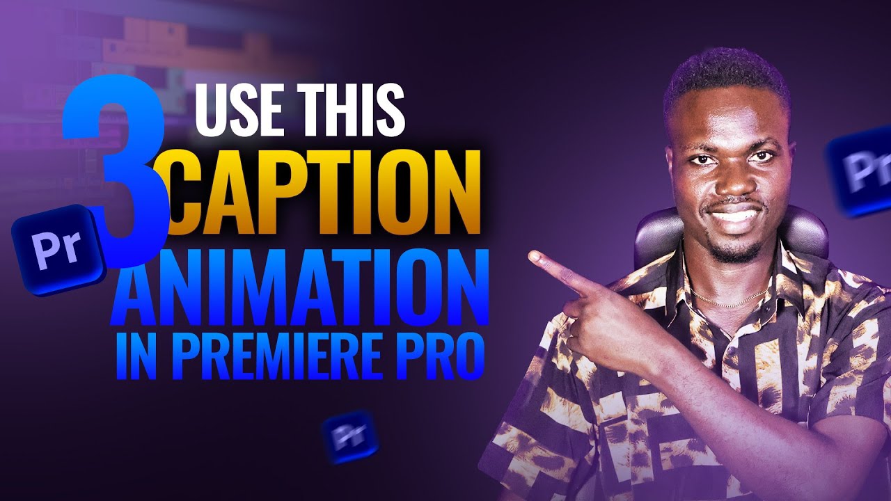 CAPTION ANIMATION IN PREMIERE PRO - YouTube