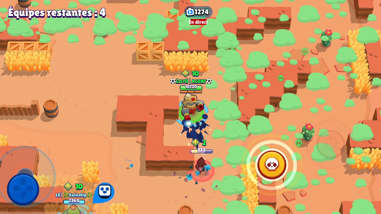 La dernière game de mon premier brawler à 1000trophées - YouTube