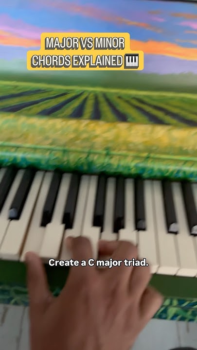 MAJOR vs MINOR Chords 🎹 (quick explanation) #shorts - YouTube