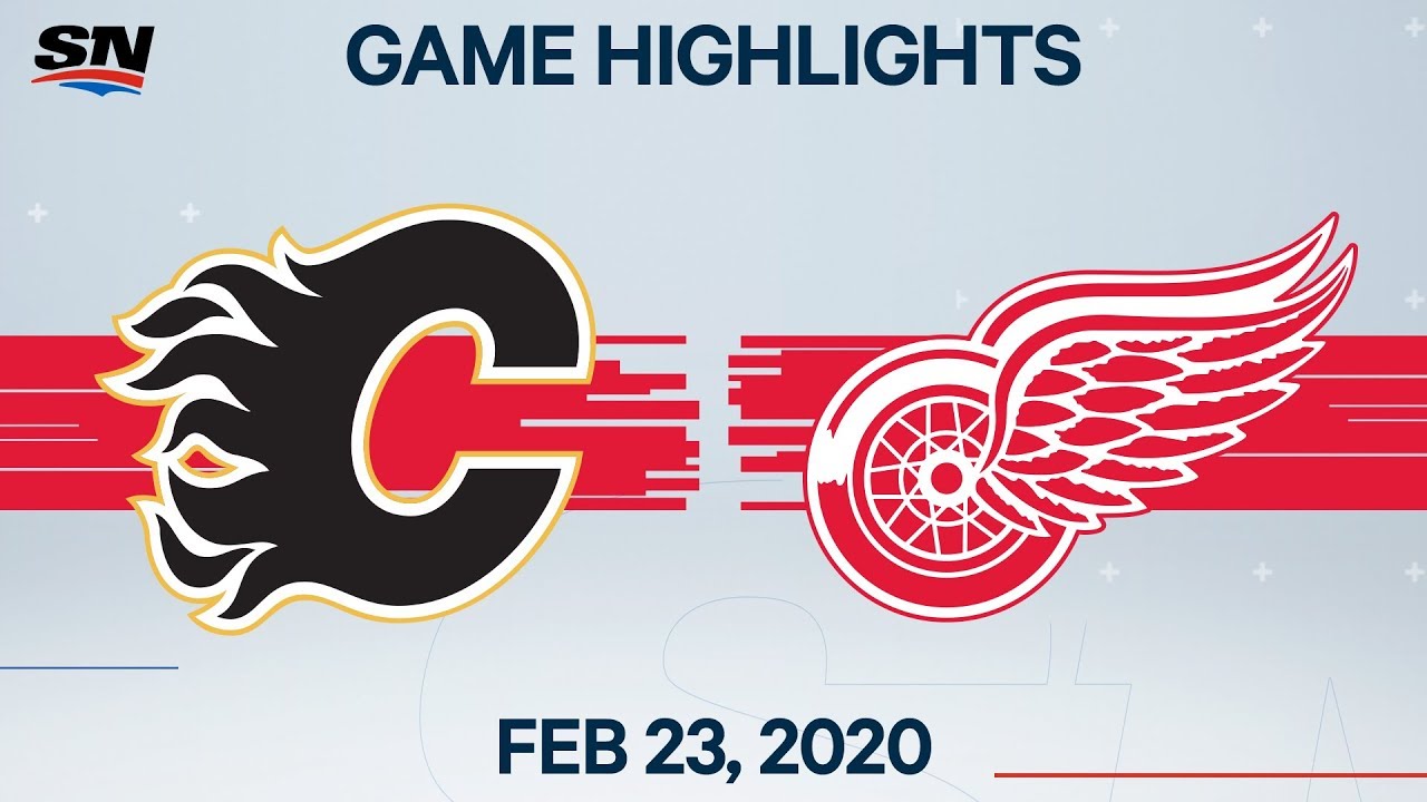 NHL Highlights | Flames vs. Red Wings – Feb. 23, 2020 - YouTube