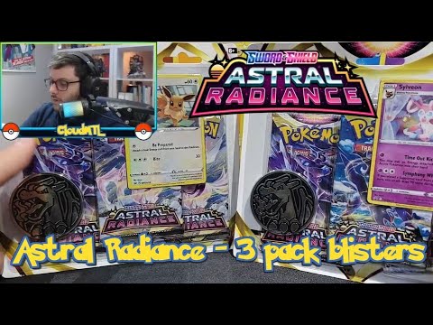 Laid Back Openings - Pokemon TCG Astral Radiance 3-pack Blisters # ...