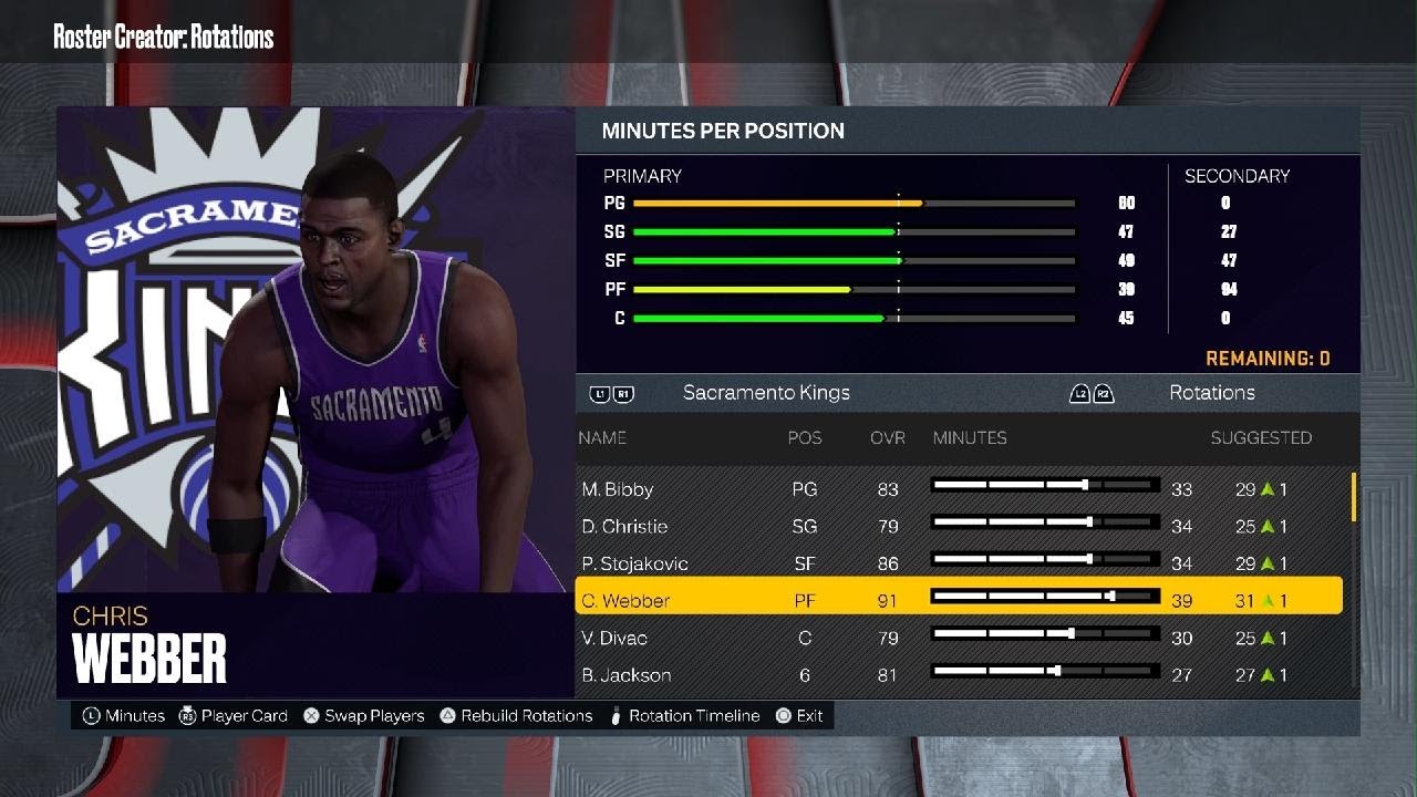 NBA 2K23: Sacramento Kings 2002-03 classic team (PS5) - YouTube