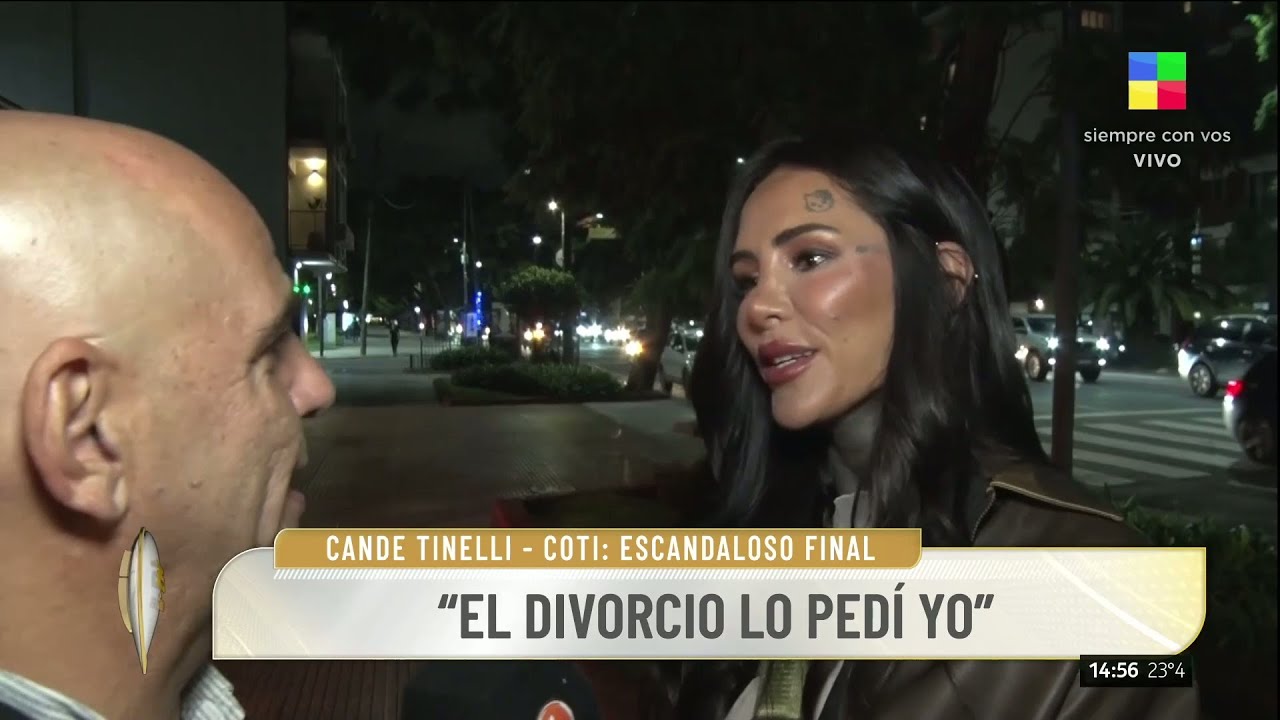 🔴 CANDE TINELLI INICIÓ EL DIVORCIO CON COTI SOROKIN - YouTube