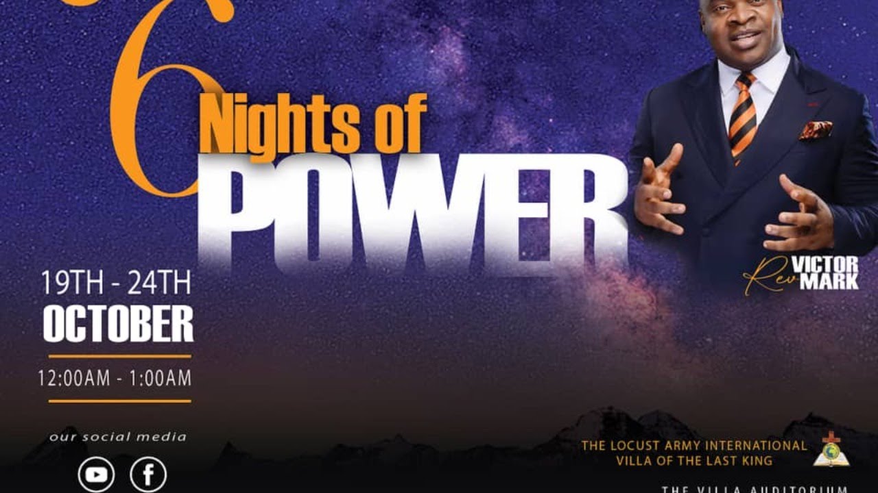 DAY 2. SIX NIGHTS OF POWER WITH REV VICTOR MARK. AT VILLA OF THE LAST ...