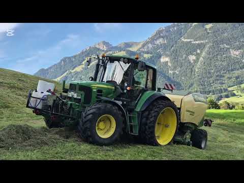John Deere 6430 Premium Krone comprima 125 
