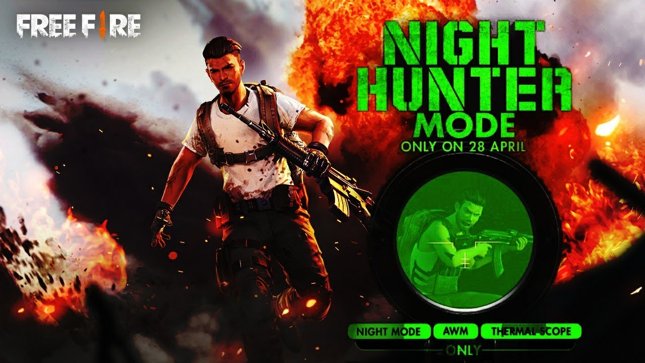 Free Fire : Night Hunter Mode | GaMeR_HaRsH - YouTube