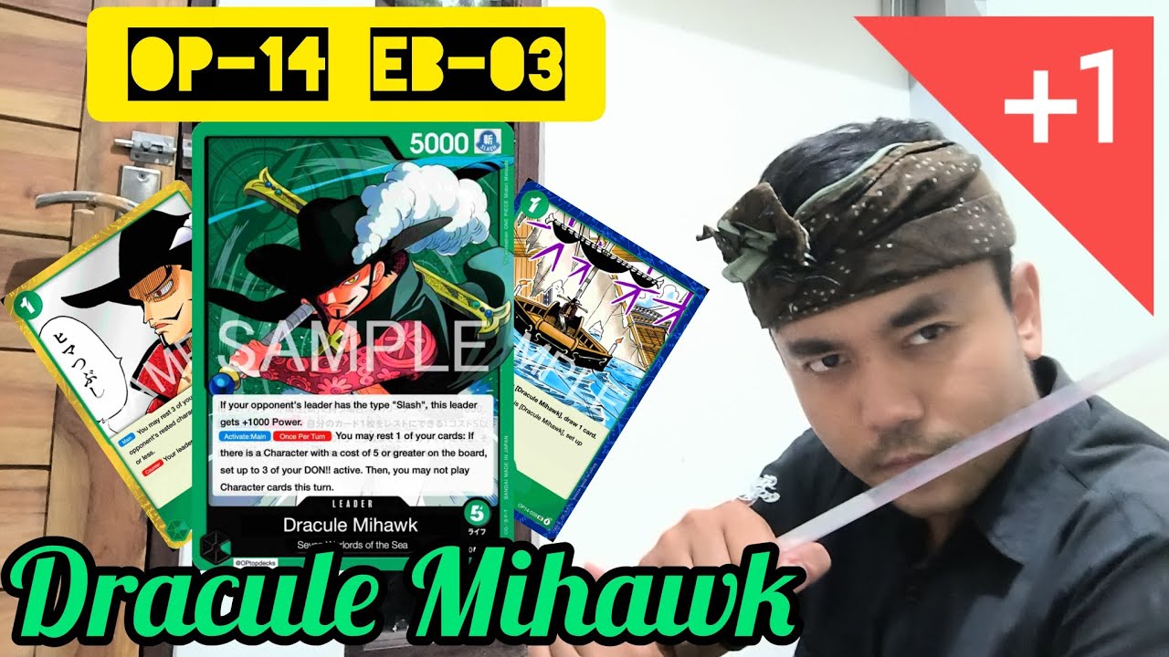 OP14 - EB03 : New Green Leader - Dracule Mihawk / One Piece TCG Meta ...