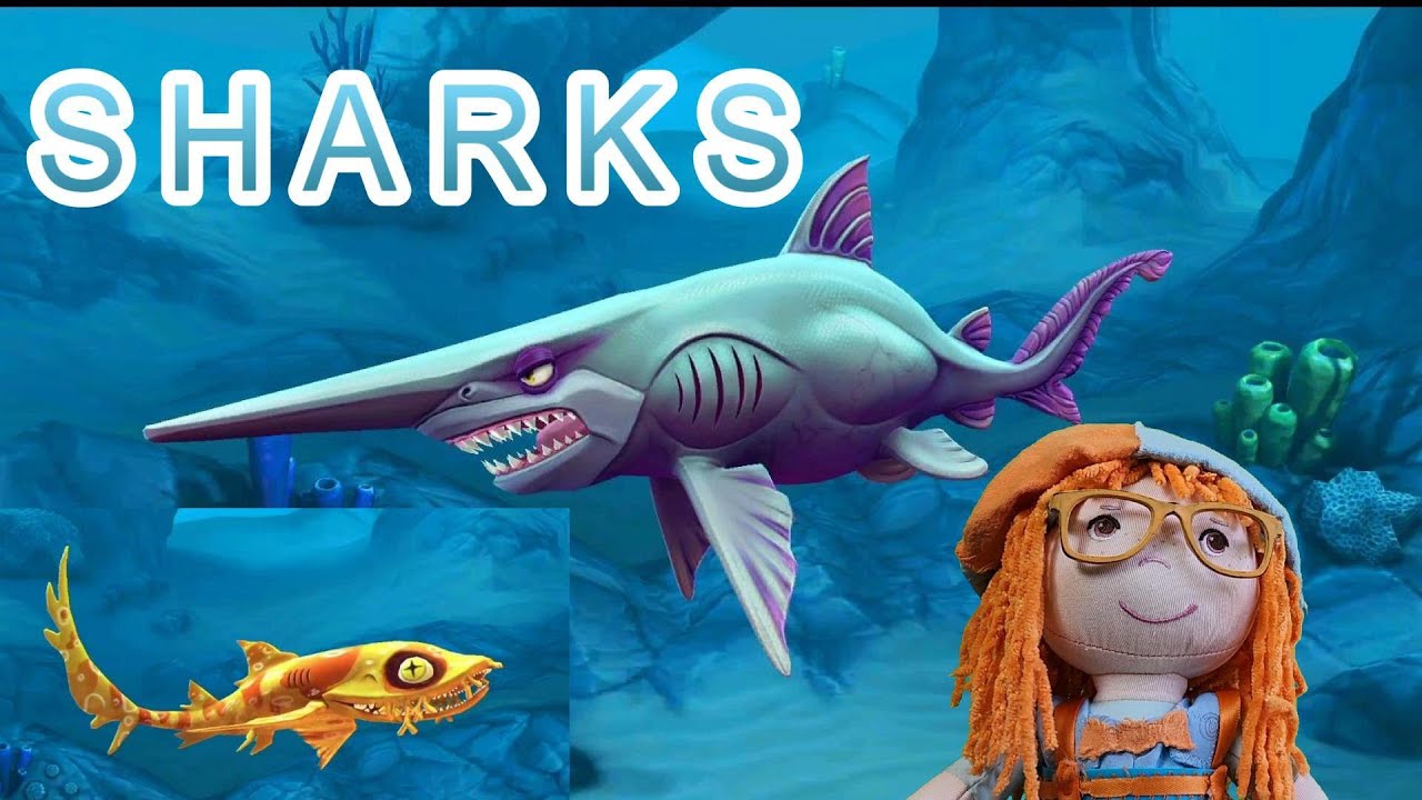 Learning Sharks with Blippi Girl Libby | Hungry Shark World | Goblin ...