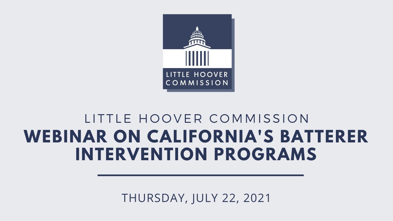 Webinar on California's Batterer Intervention Programs - YouTube