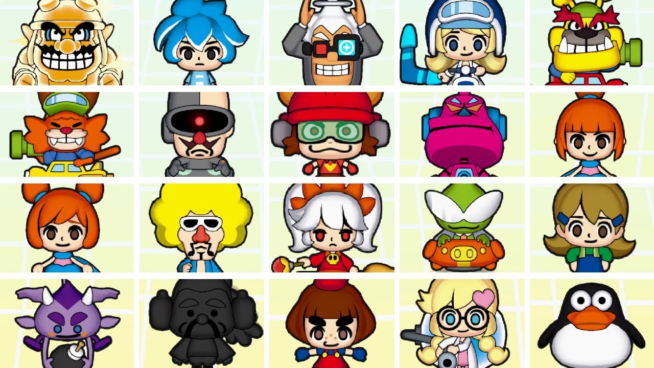 WarioWare Get It Together! - All Characters Custom Skins & Colors - YouTube