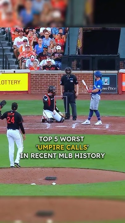Top 5 Worst Umpire Calls in Recent MLB History - YouTube