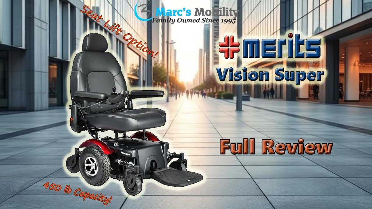 Merits Vision Super - Heavy Duty Powerchair with 10" Seat Lift Options ...