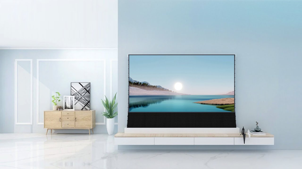 SCREEN PRO Electric Floor Rising Screen ALR Projection Screen For 4K ...