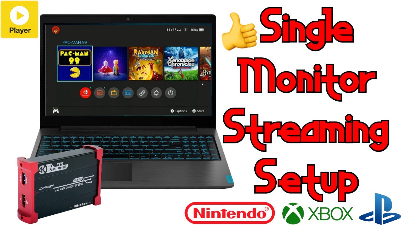 How To Stream Console Games From A Single Monitor Setup - YouTube