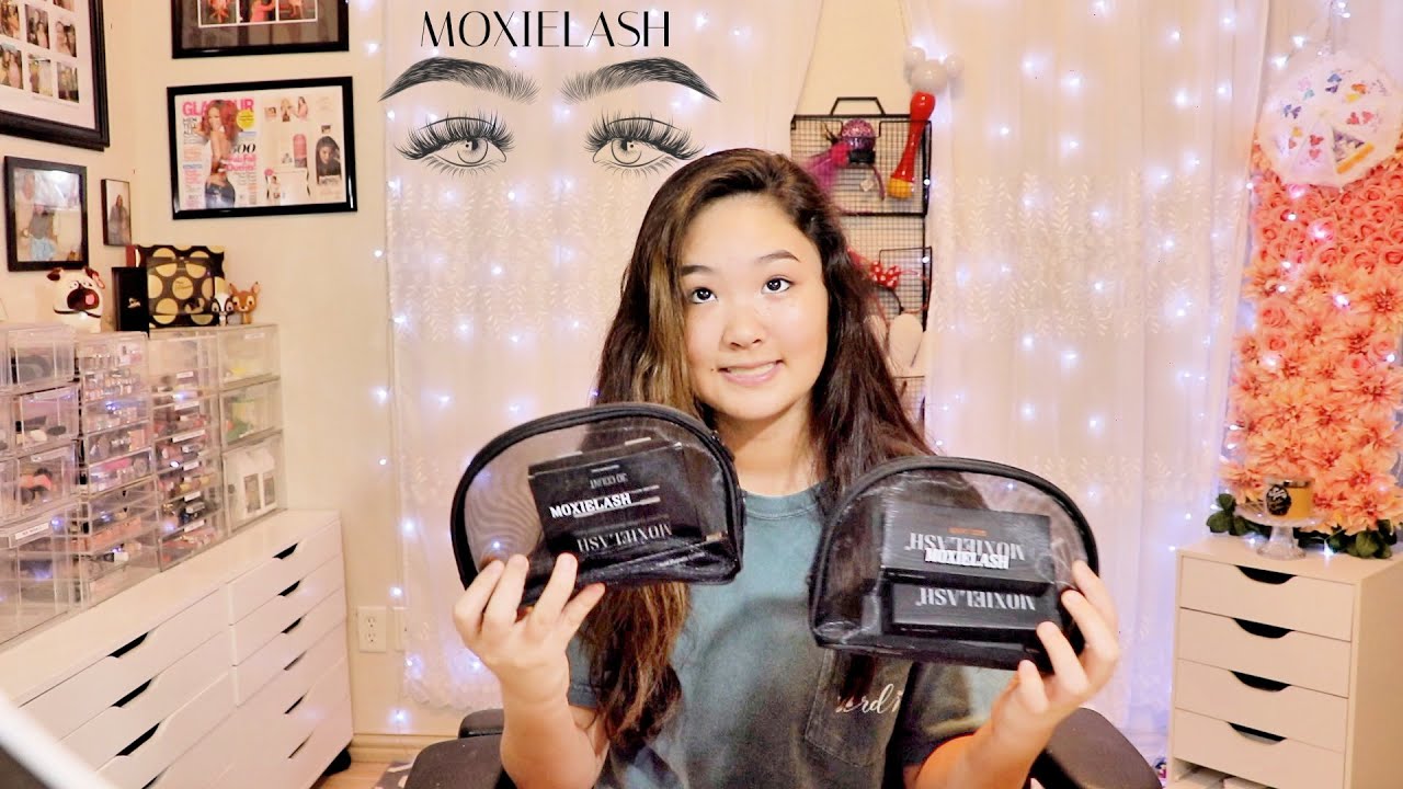 TRYING OUT MOXIE MAGNETIC LASHES - YouTube