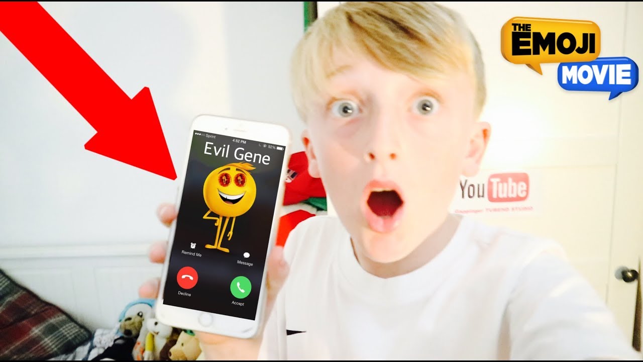 DO NOT CALL GENE THE EMOJI AT 3AM!! *VERY SCARY* - YouTube