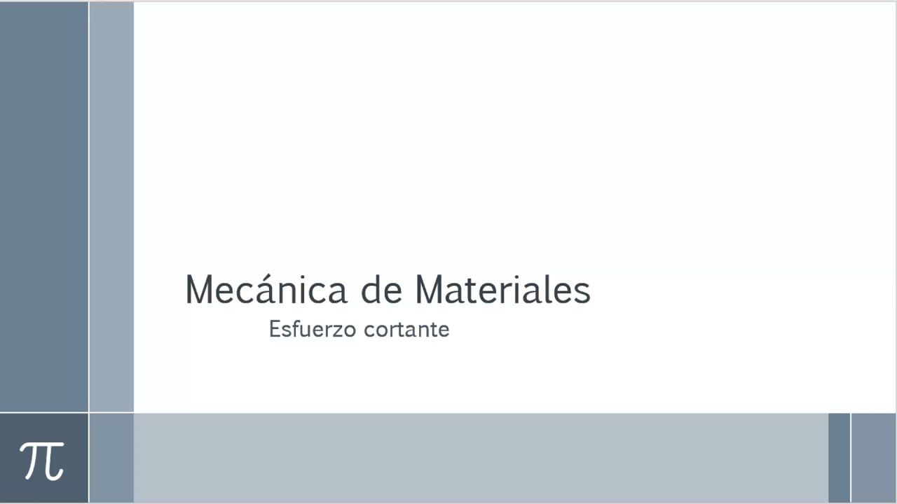 Esfuerzo cortante - Fórmula - YouTube