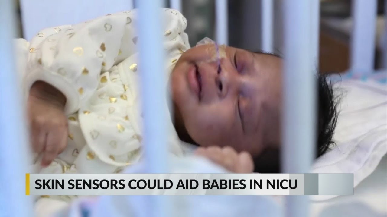 Skin sensors could aid babies in NICU - YouTube