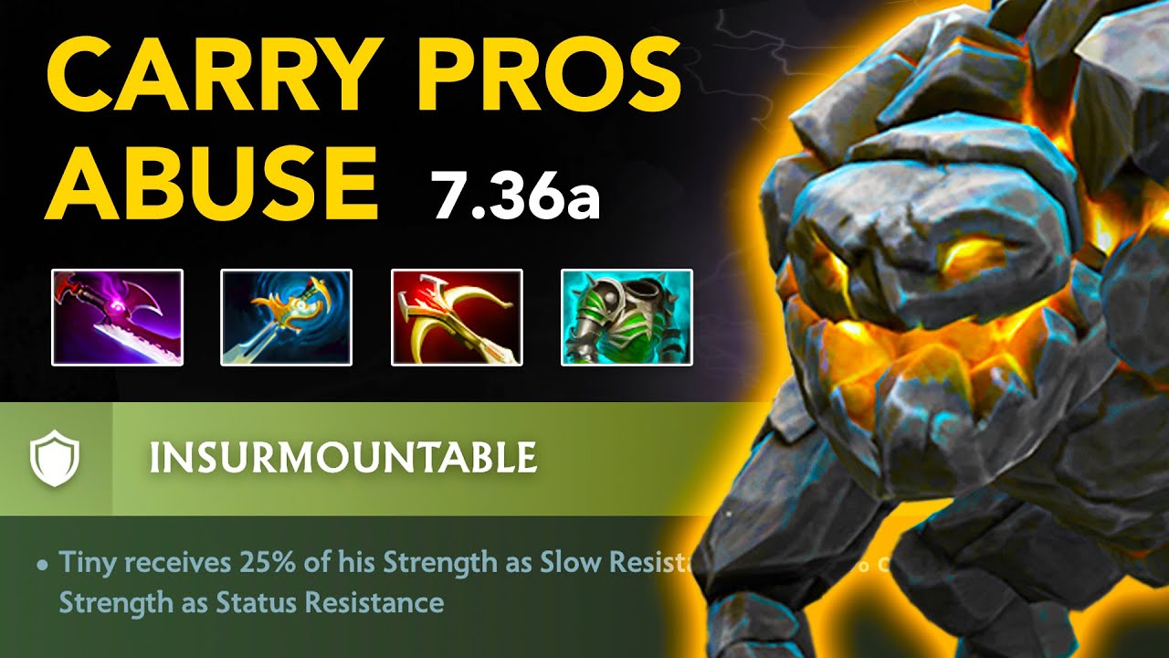 Miracle TINY Carry - Patch 7.36a | Full Gameplay Dota Class - YouTube