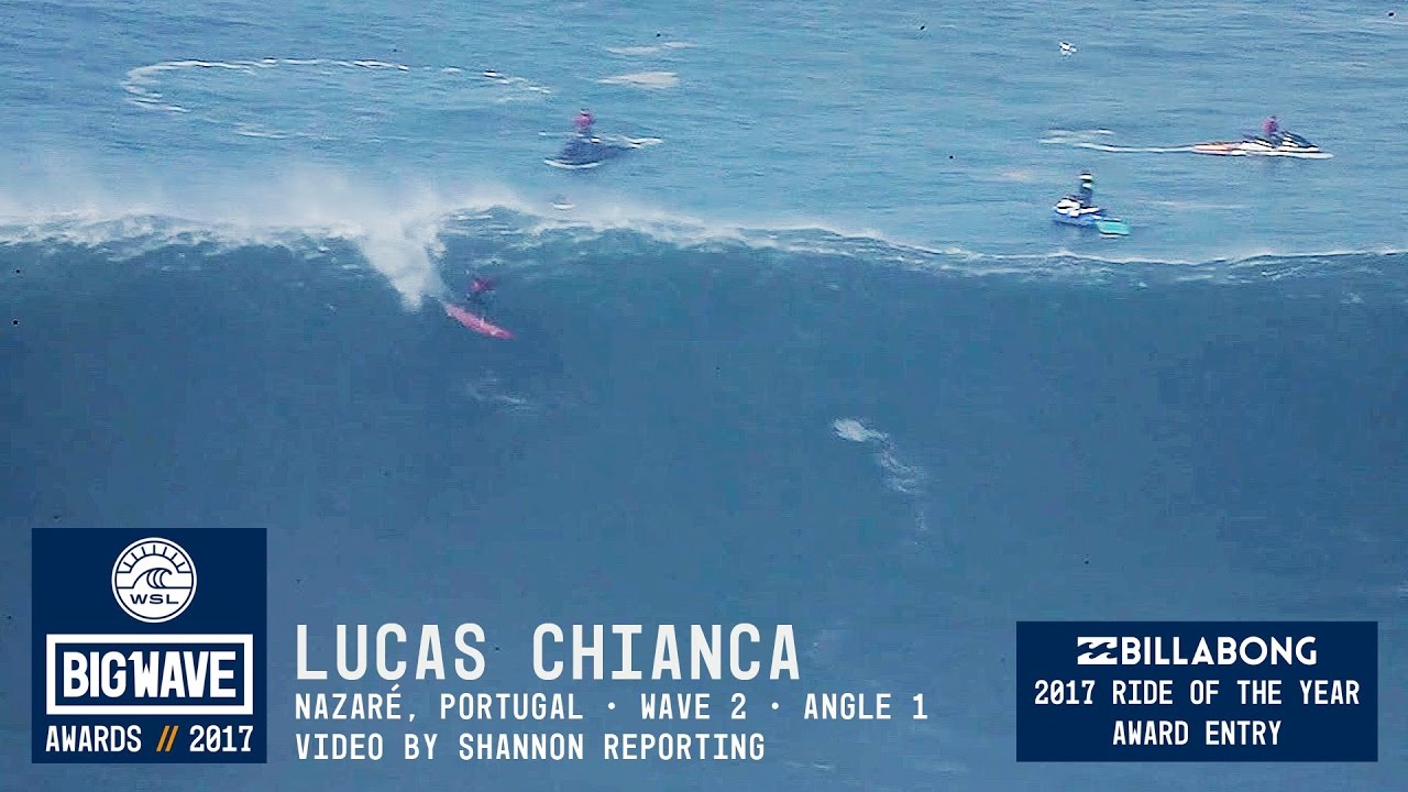 Lucas Chianca at Nazaré 3 - 2017 Billabong Ride of the Year Entry - WSL ...