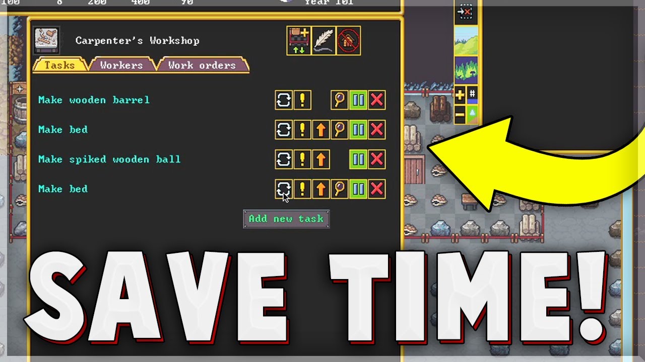 Making Crafting EASIER & FASTER in Dwarf Fortress (Quick Tip) - YouTube
