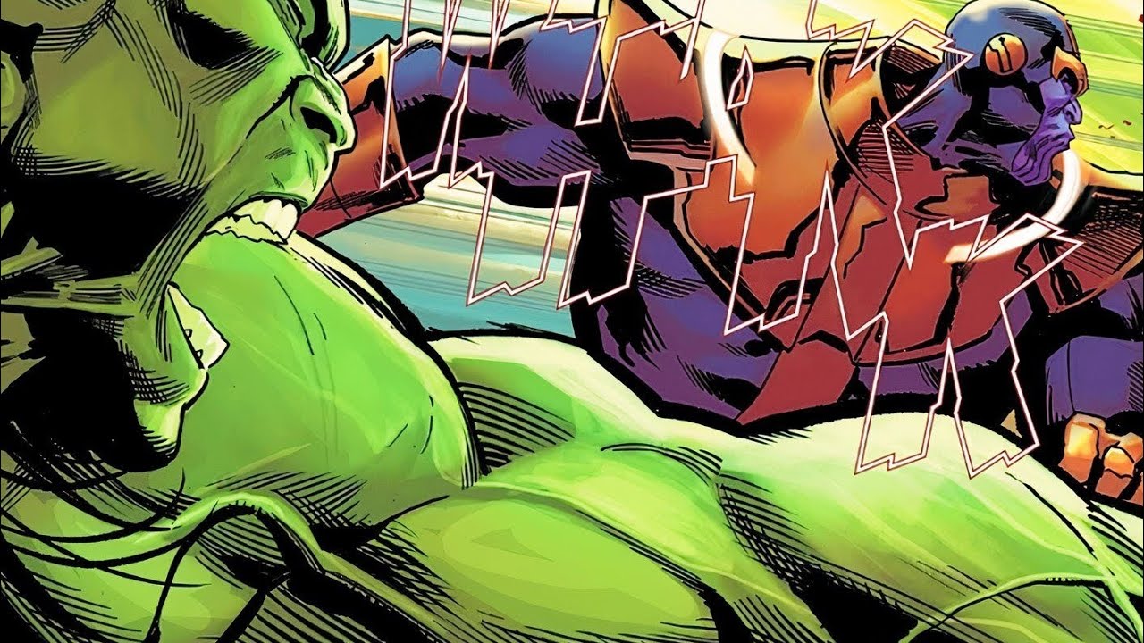 HULK(FRACTURED SON) VS THANOS Infinity comic - YouTube