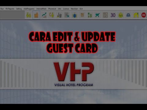 Tutorial Membuat Guest Card di VHP System #hotelsystem - YouTube