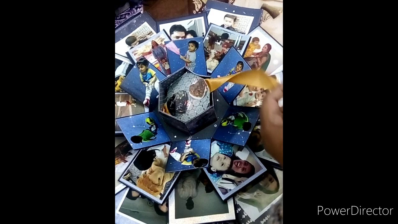 Hexagonal explosion box - YouTube