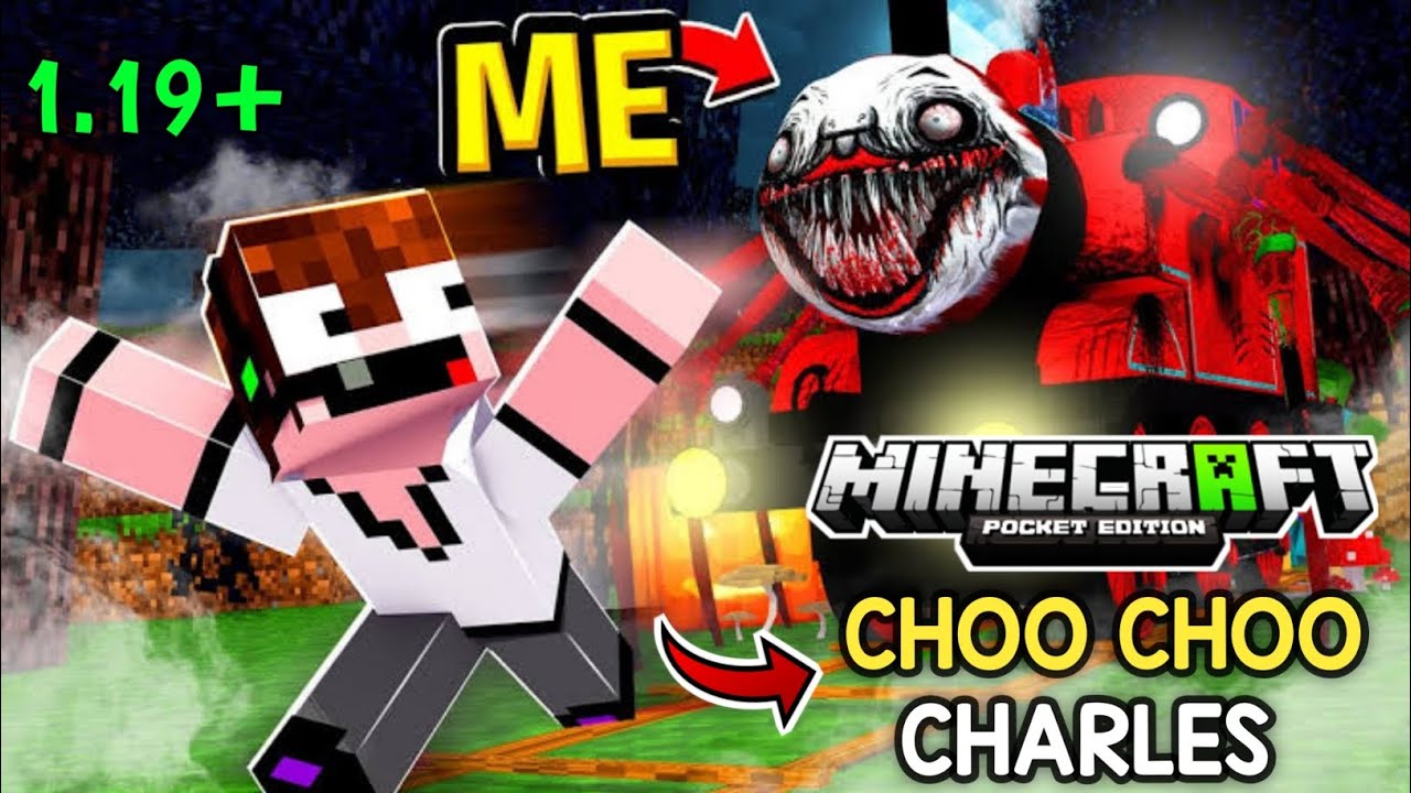 CHOO CHOO CHARLES FOR MINECRAFT PE || choo choo Charles addon for mcpe ...