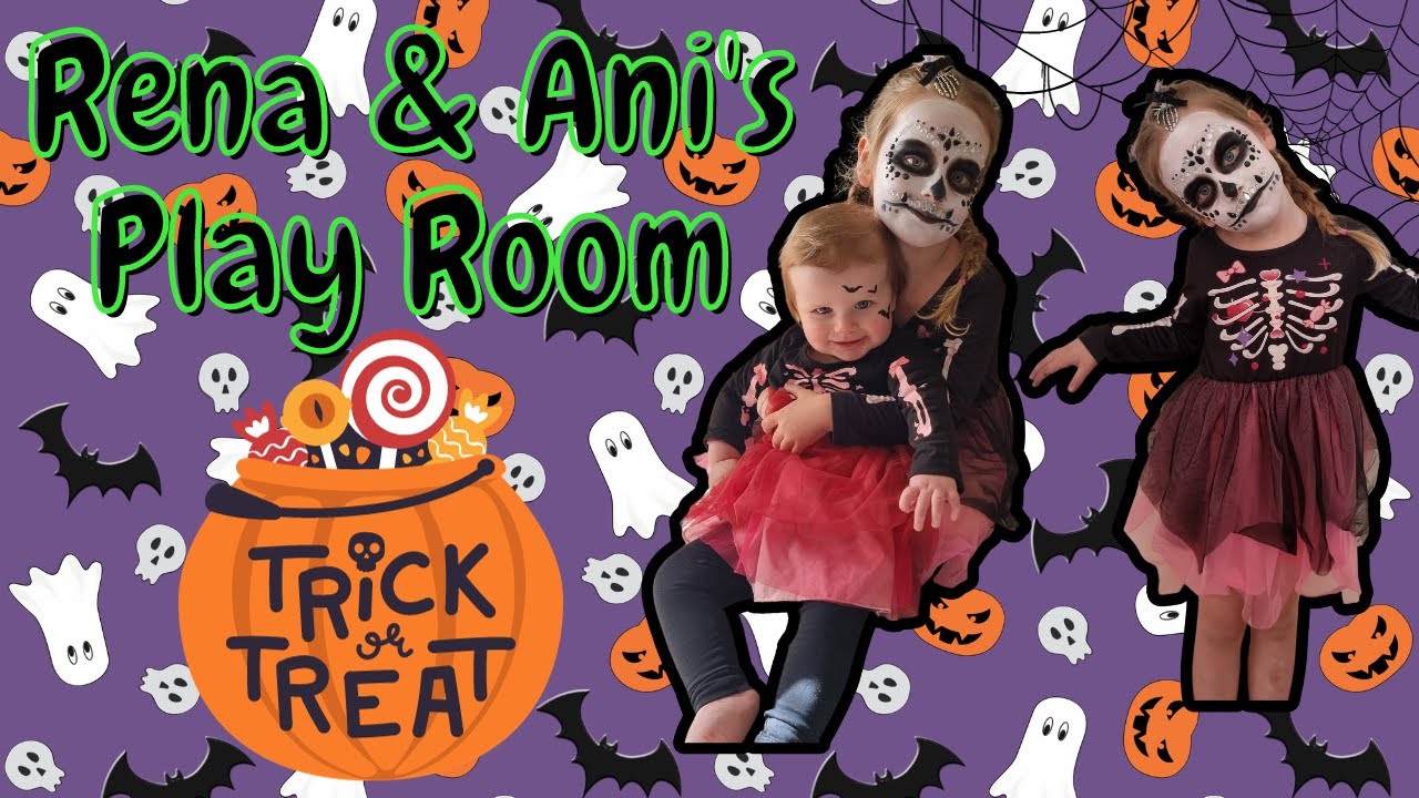 Skeleton girls Rena & Ani go trick or treating!! Happy Halloween ...