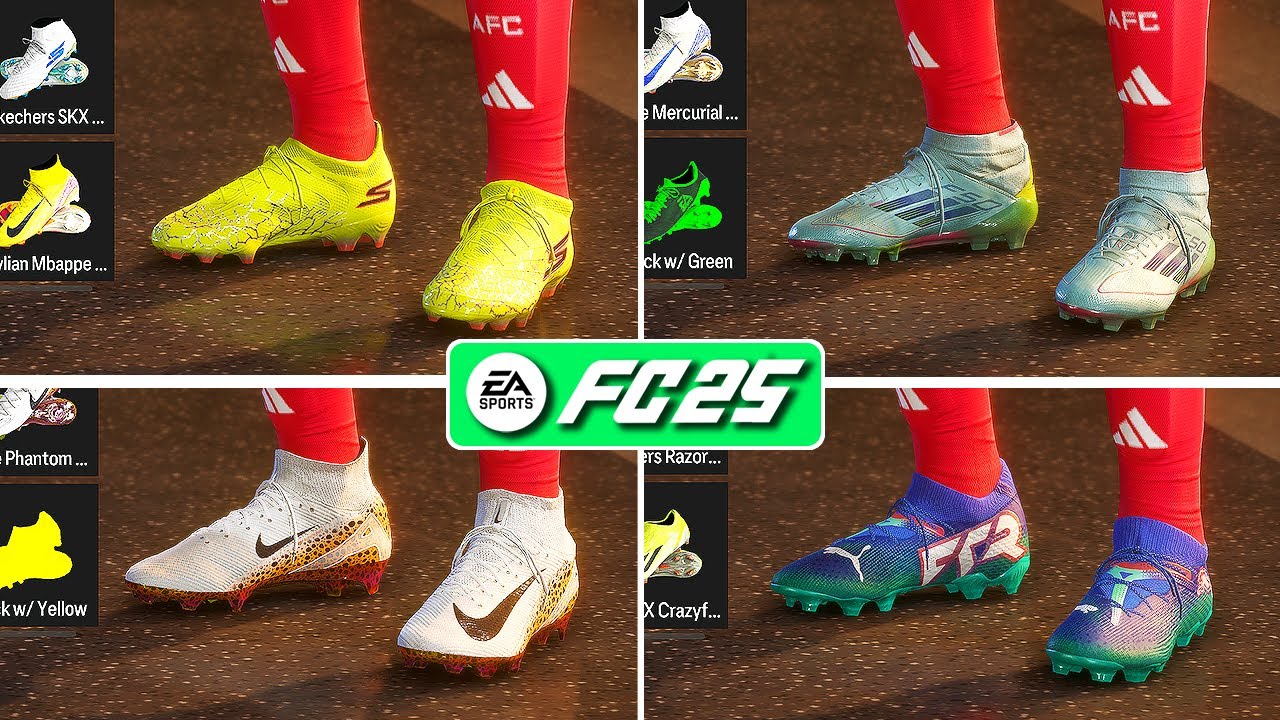FC25 | ALL BOOTS CUSTOMIZATION - YouTube