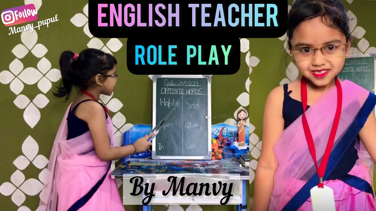 Community Helper English Teacher Role play/by Manvy/Helpers for Kids ...