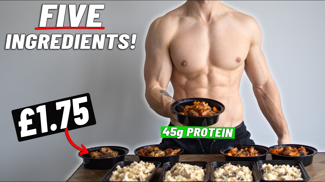 Healthy & Easy Meal Prep on a Budget **for Building Muscle** - YouTube