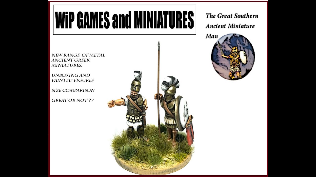 WiP 28mm metal ancient Greek miniatures - YouTube